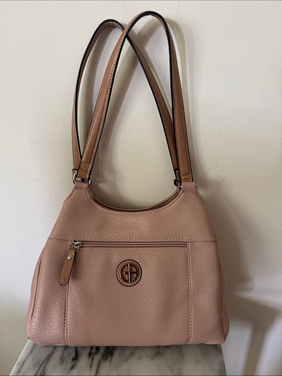 Gianni Bini | Bags | Gianni Bini Blush Pink Shoulder Bag With Double ...